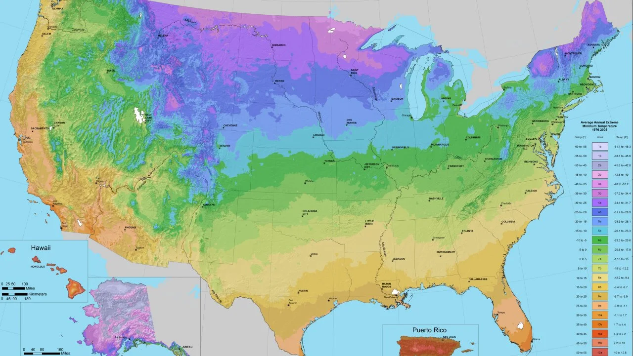 High Resolution Usda Plant Hardiness Zone Map New Plant Hardiness Zone