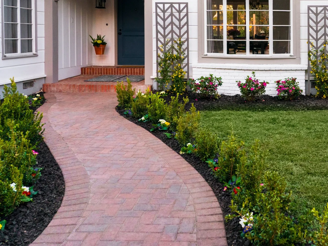 Front Sidewalk Plantings