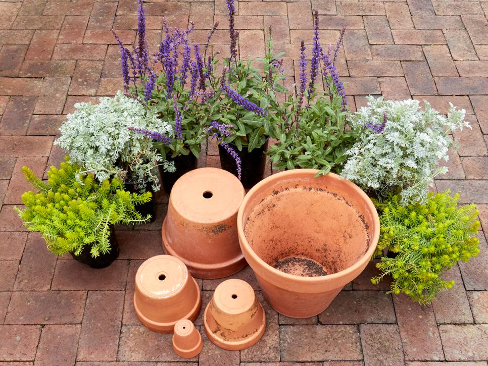 Preparing Flower Pots For Planting HGTV