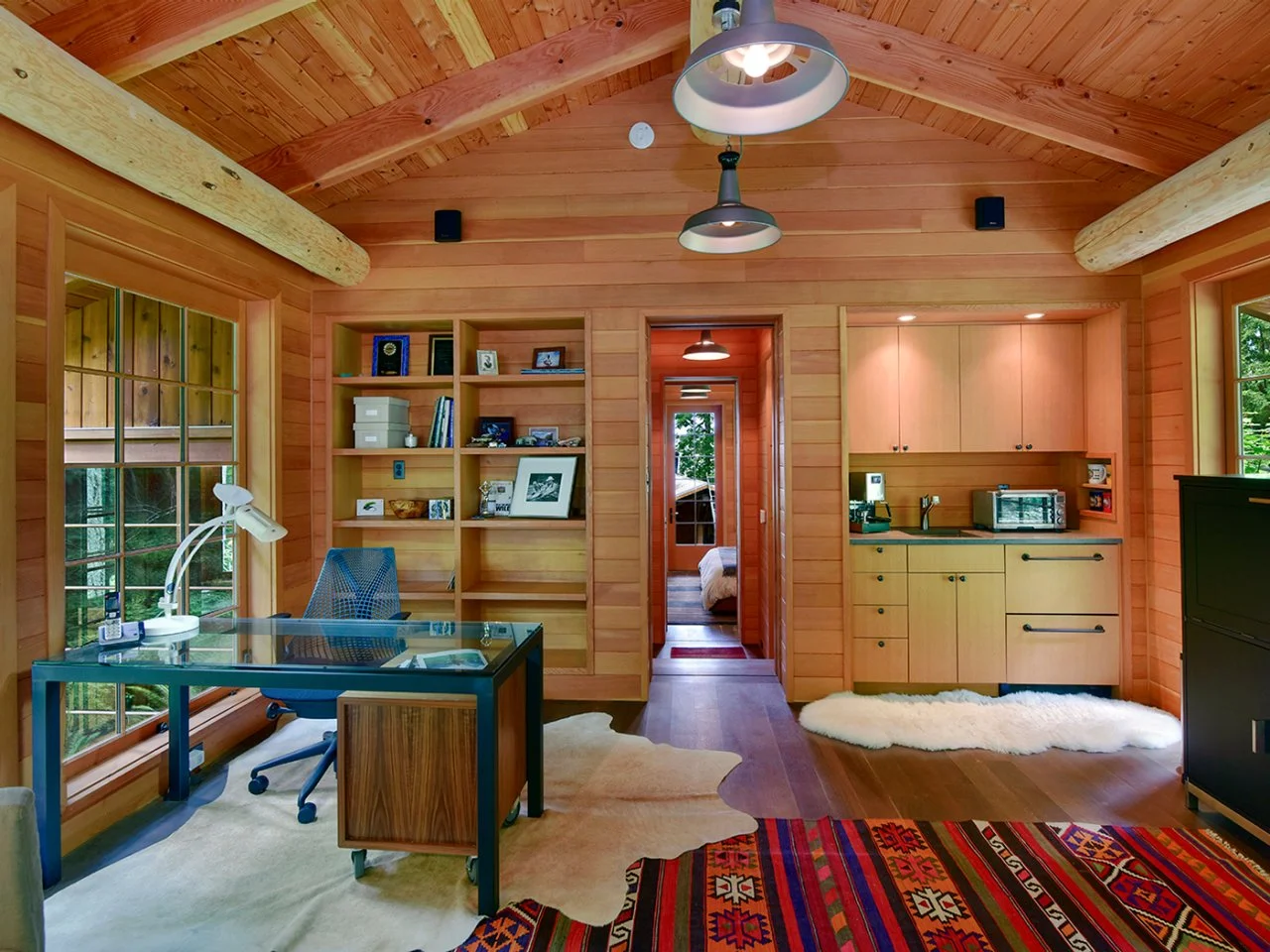 Rustic cabin interior store