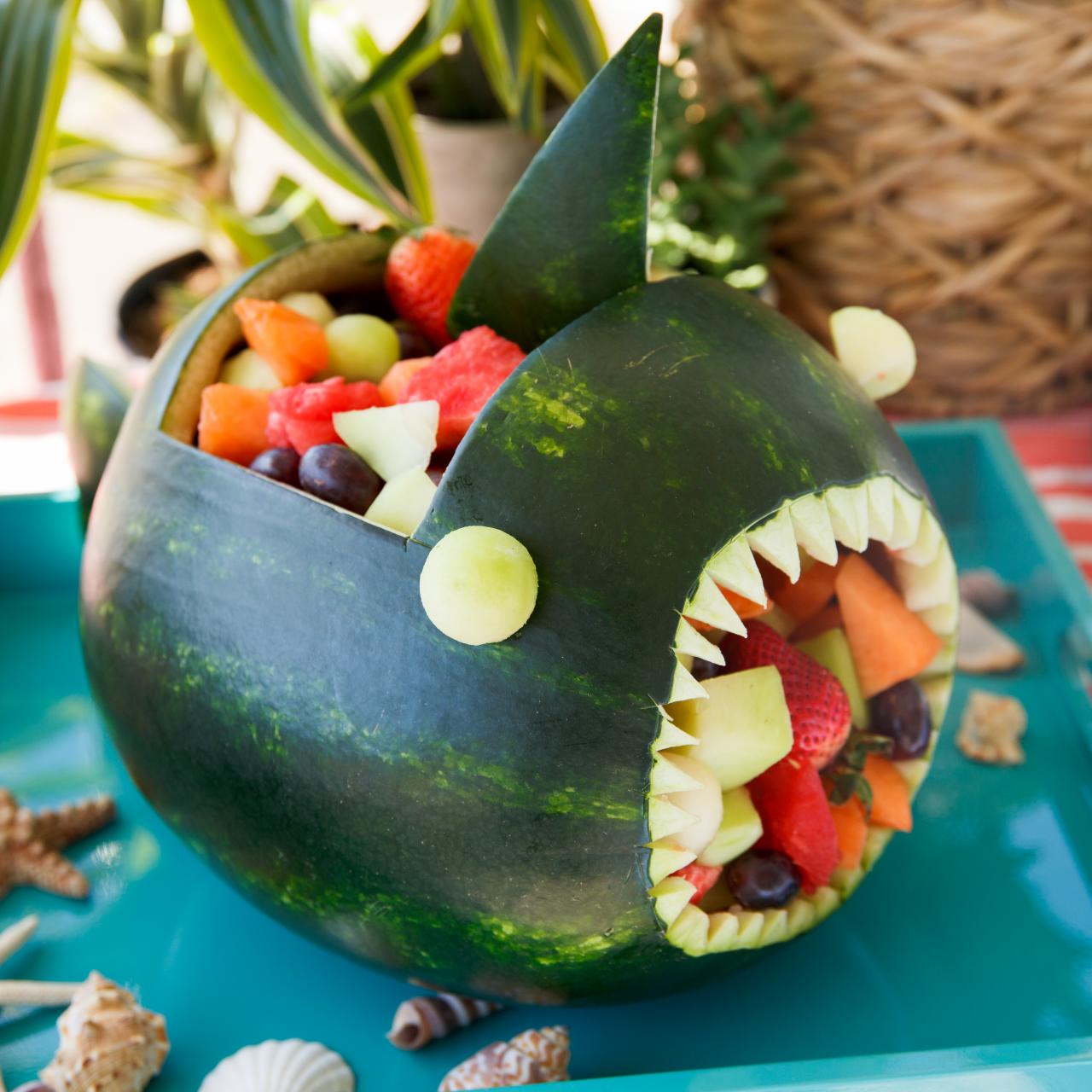 Watermelon Fruit Salad Shark