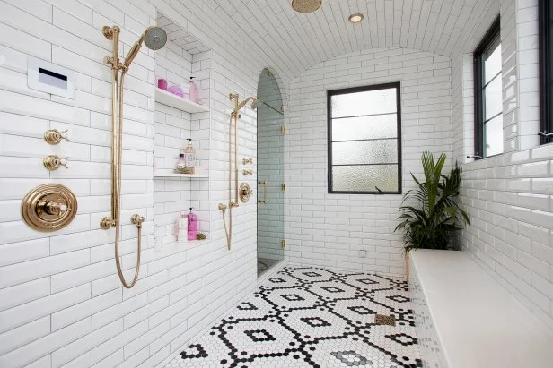 bathroom subway tile patterns