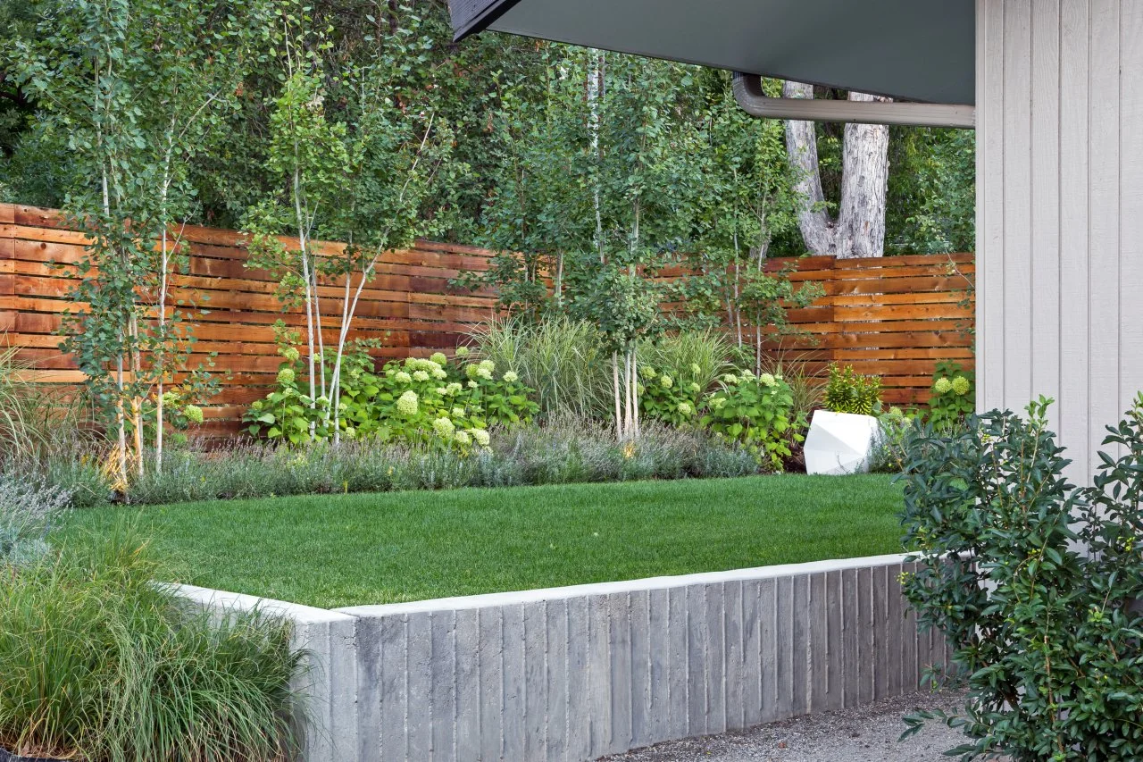 Modern Concrete Retaining Wall