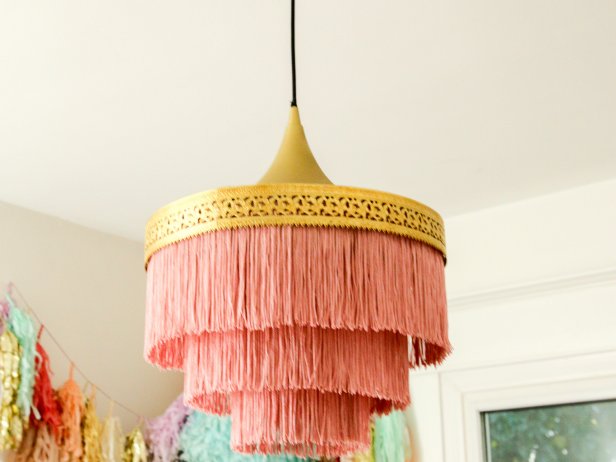 Light Up Your World: DIY Fringe Chandelier | Buy or DIY: Crafty Decor ...