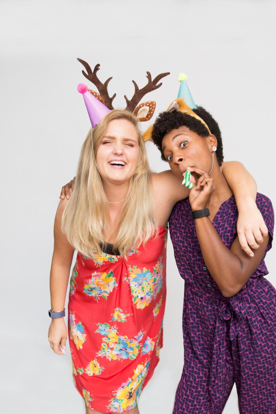 Two Girls Wearing Party Animals Halloween Costumes | HGTV Two Girls Wearing Party Animals Halloween Costumes | HGTV