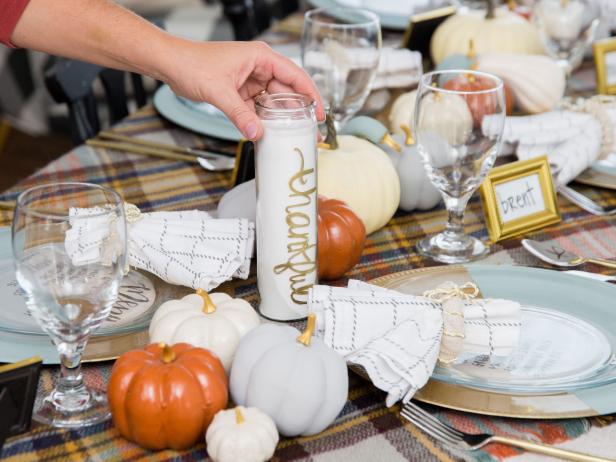 Dollar Store Holiday Table Decor | HGTV