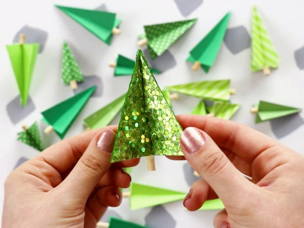 DIY Paper Christmas Tree Forest Advent Calendar | DIY Advent Calendar ...