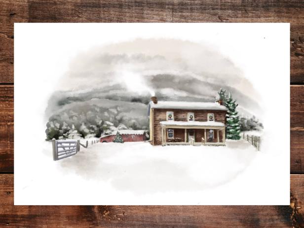 Free, Printable Country Christmas Cards | HGTV