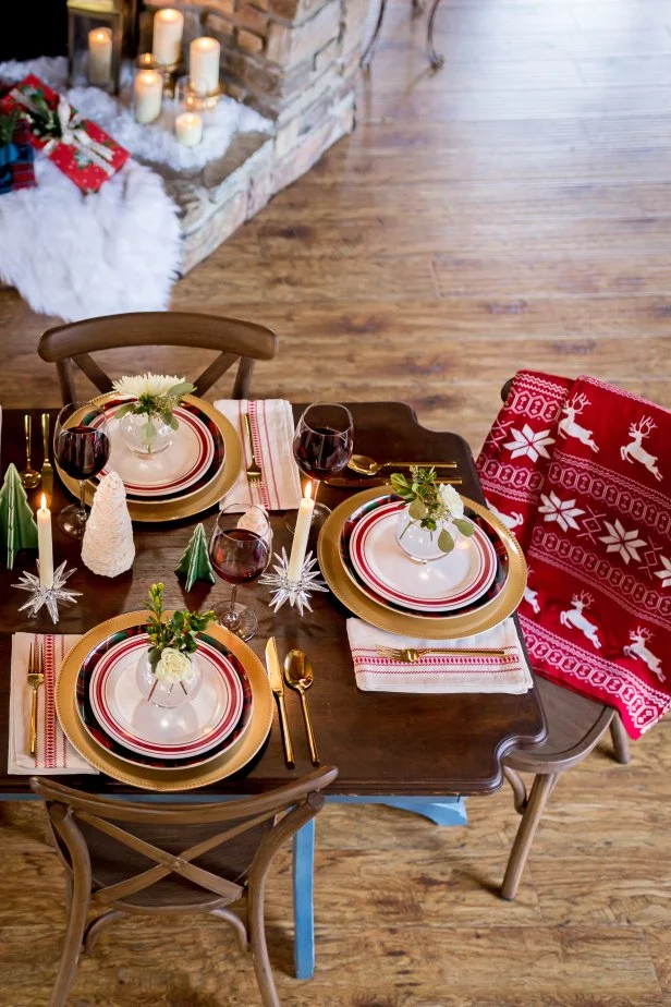 table set christmas