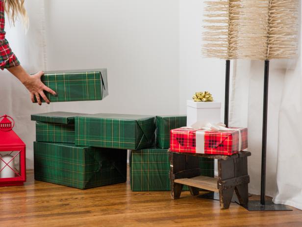DIY Ideas for Decorating With Wrapped Christmas Boxes | HGTV