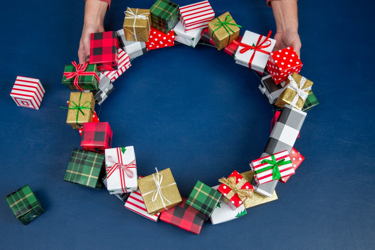DIY Ideas for Decorating With Wrapped Christmas Boxes | HGTV