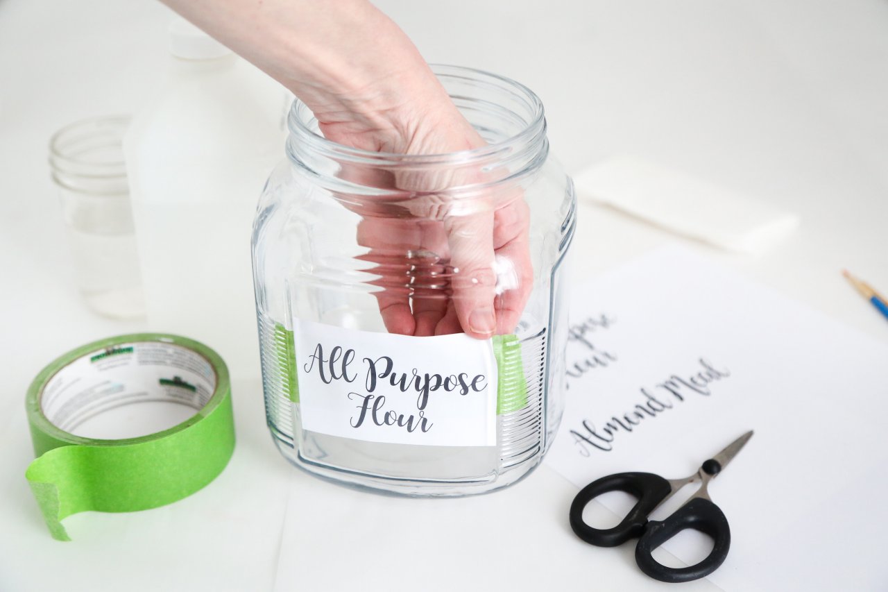 The DIY (and Charming!) Way to Permanently Label Glass Kitchen ...