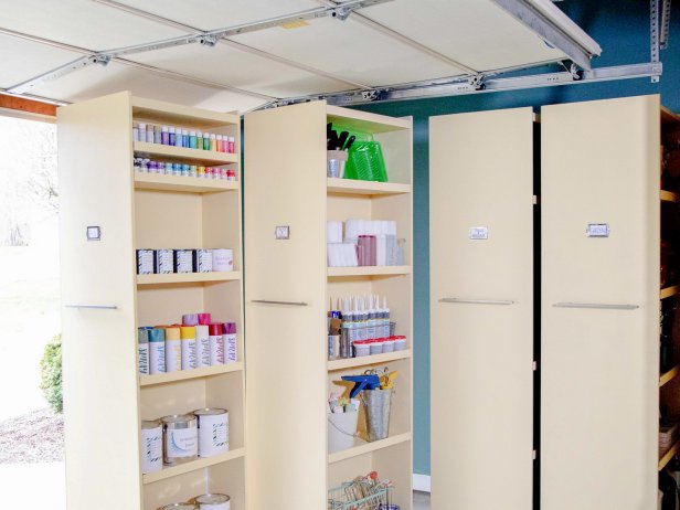 DIY Rolling Storage Shelves for the Garage | HGTV
