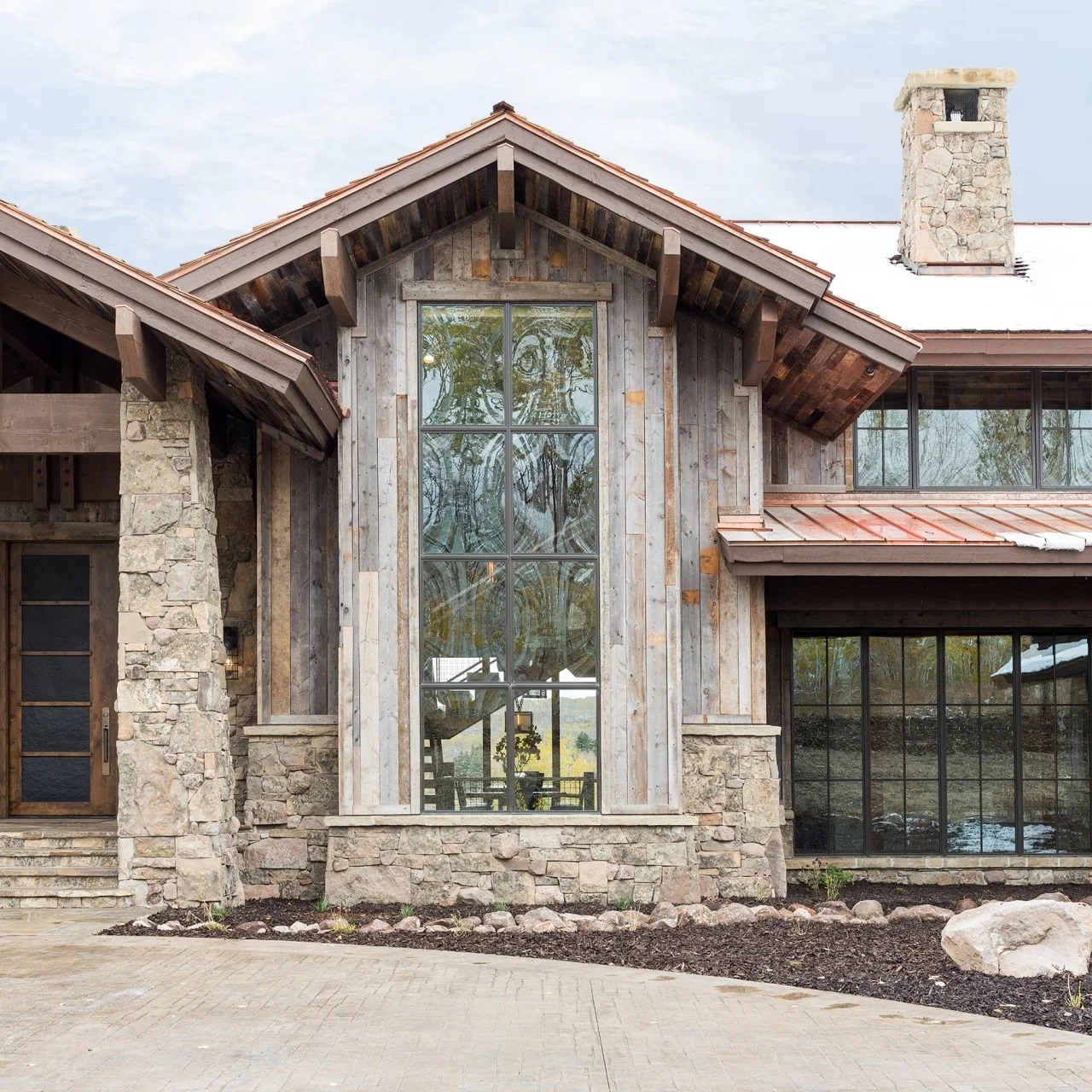 Mountain Home Designs With Reclaimed Wood Siding Mountain Plan: 1,690