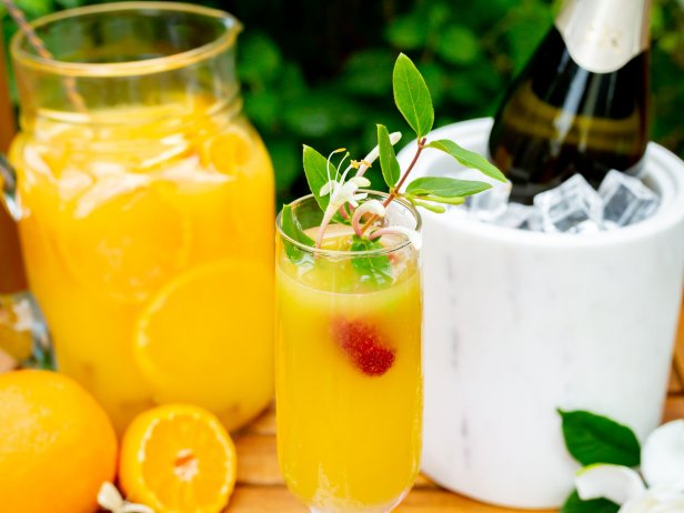 Big-Batch Honeysuckle Mimosa Cocktail Recipe | HGTV