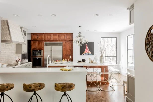Contemporary Chef's Kitchen With Country Touches | HGTV