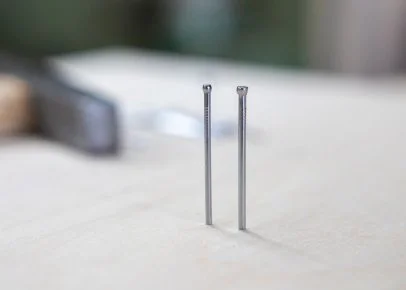 Nail gauge for crown molding store