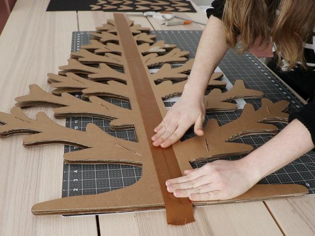 How to Make Recycled Cardboard Christmas Tree | HGTV