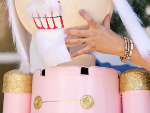 How to Make a Giant Modern Nutcracker for Your Porch | HGTV