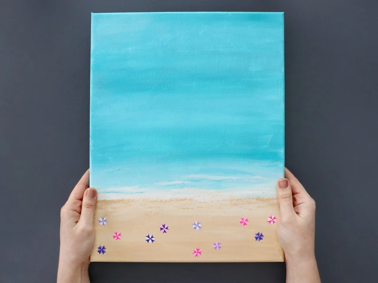 Easy Beach Scene Paintings Hammock Palm Tree Painting Tracie Kiernan