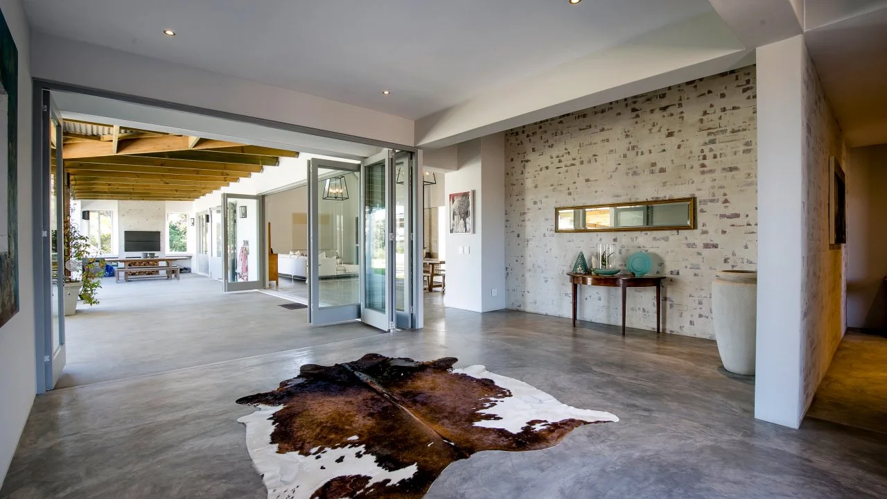 Modern concrete floor living room store