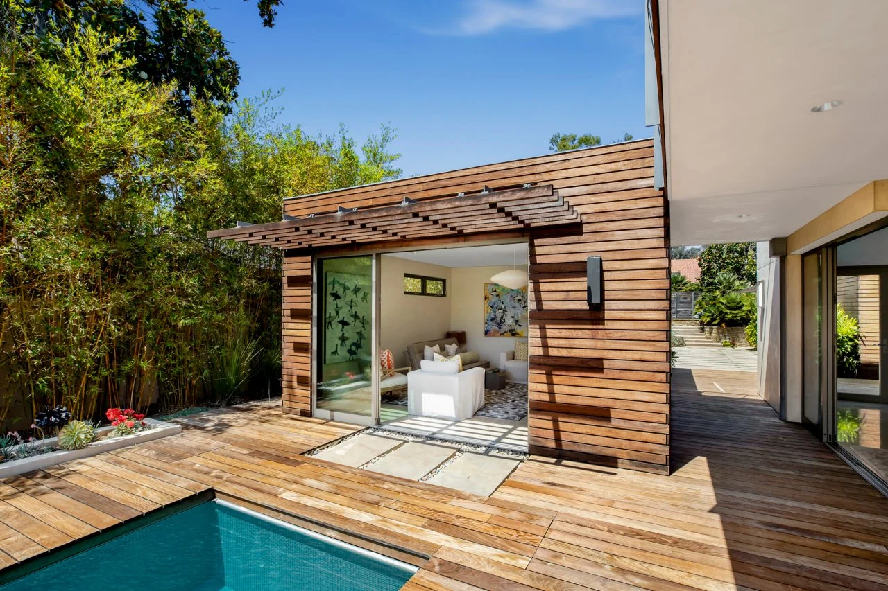 Open Pool House Design