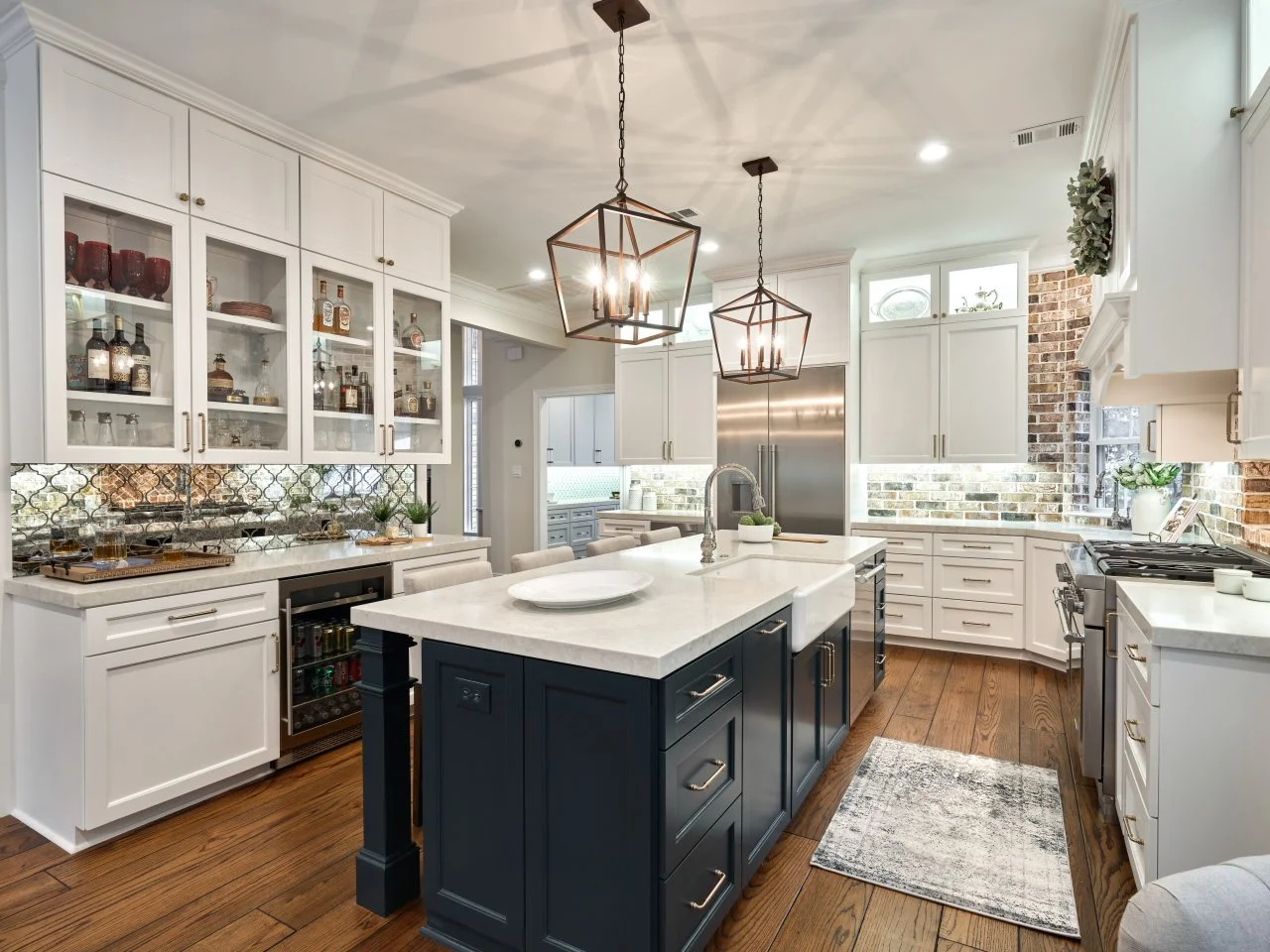 Brick Kitchen Island
