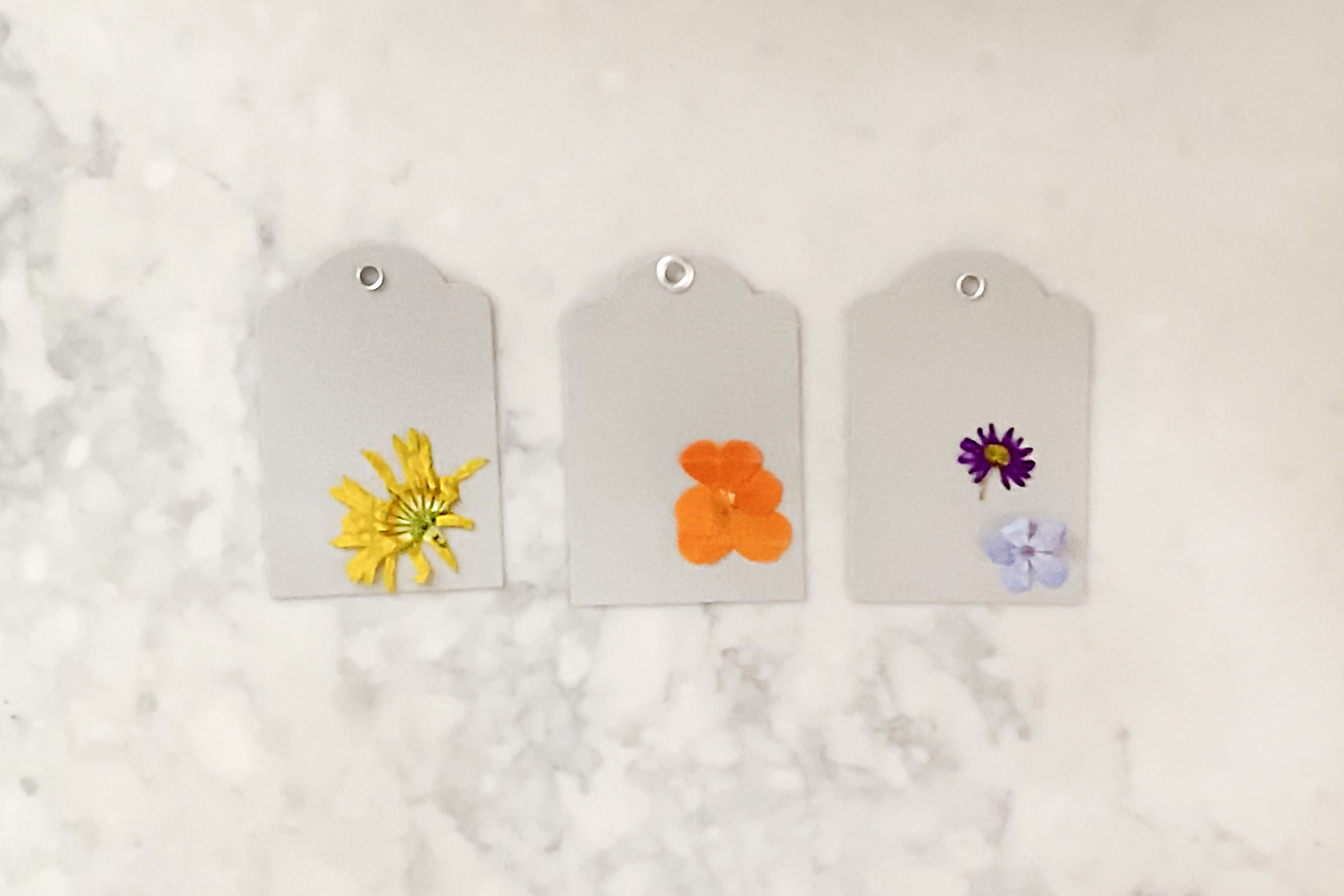 Paper, Party & Kids Papercraft Gift tags with handmade pressed flower ...