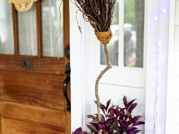 How to Make a Traditional Witch's Broom | HGTV
