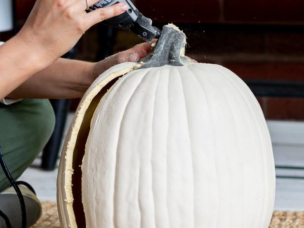 How to Craft a Giant Fall Floral Pumpkin Arch for Your Front Porch | HGTV