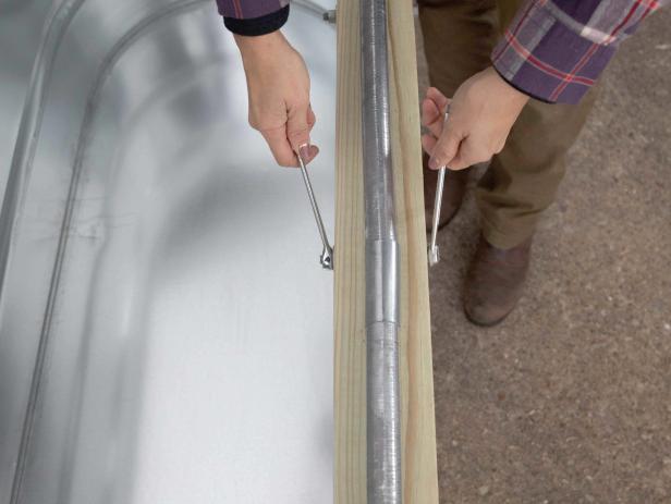 DIY Stock Tank Garden Tool Storage Container | HGTV