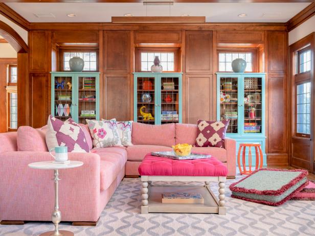 Craftsman Style Living Rooms Gray