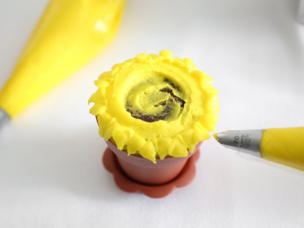 How to Make Potted Sunflower Cupcakes for Fall | HGTV