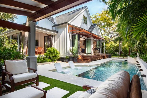 Island Retreat in Key West Rear Garden | Kanga Construction | HGTV