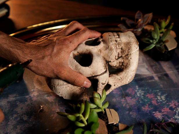 Make This Upcycled Succulent and Skull Planter That Looks Like Its Aged ...