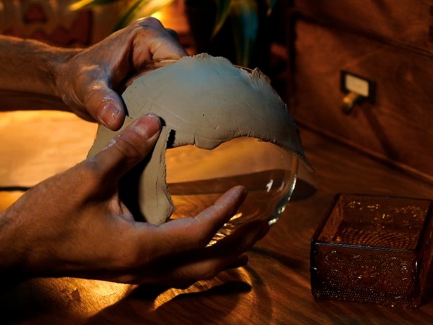How To Use Clay and DIY Watercolors to Craft Creepy Eyeball Planters | HGTV