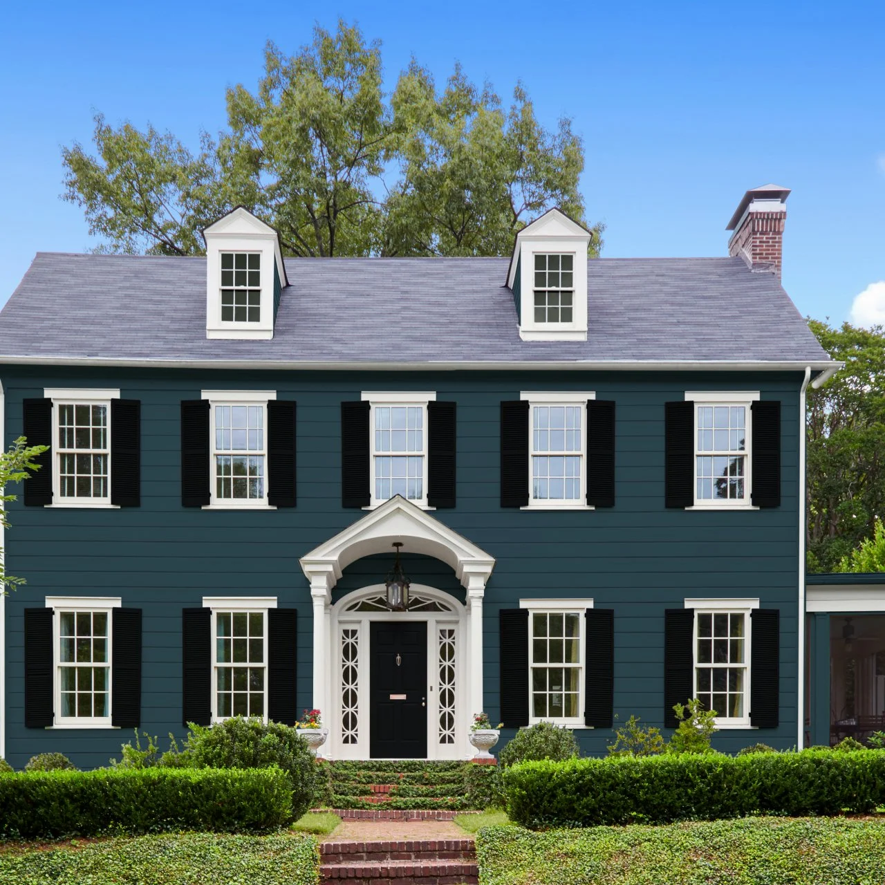 Exteriorcolor Colonial Home Design Our Classic New England Autumn