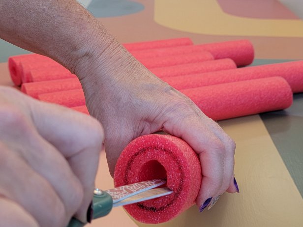 How to Make Large Halloween Candles Out of Pool Noodles | HGTV