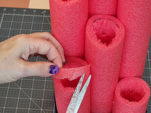 How to Make Large Halloween Candles Out of Pool Noodles | HGTV
