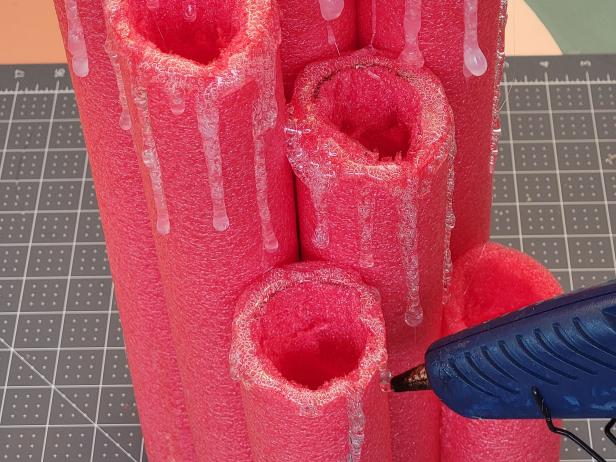 How to Make Large Halloween Candles Out of Pool Noodles | HGTV