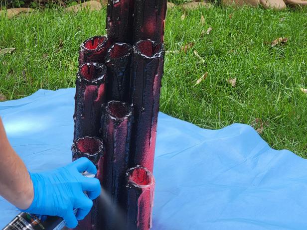 How to Make Large Halloween Candles Out of Pool Noodles | HGTV