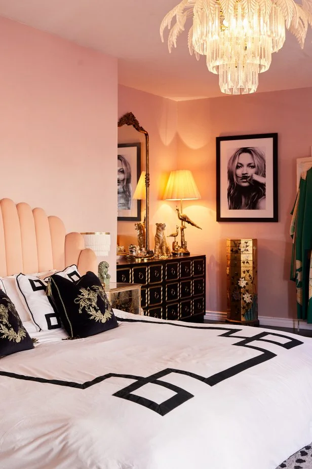 Pink Hollywood Regency Style