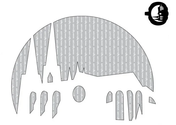 hammerhead shark pumpkin stencil
