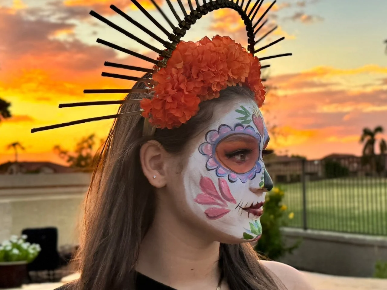 how to draw a skull makeup