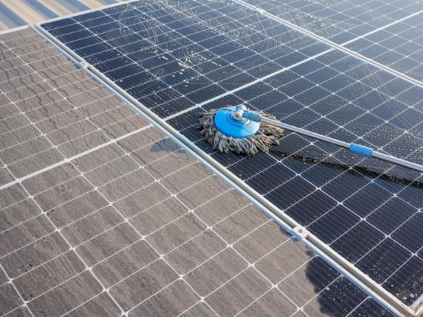Step-by-Step: How to Clean Solar Panels | HGTV