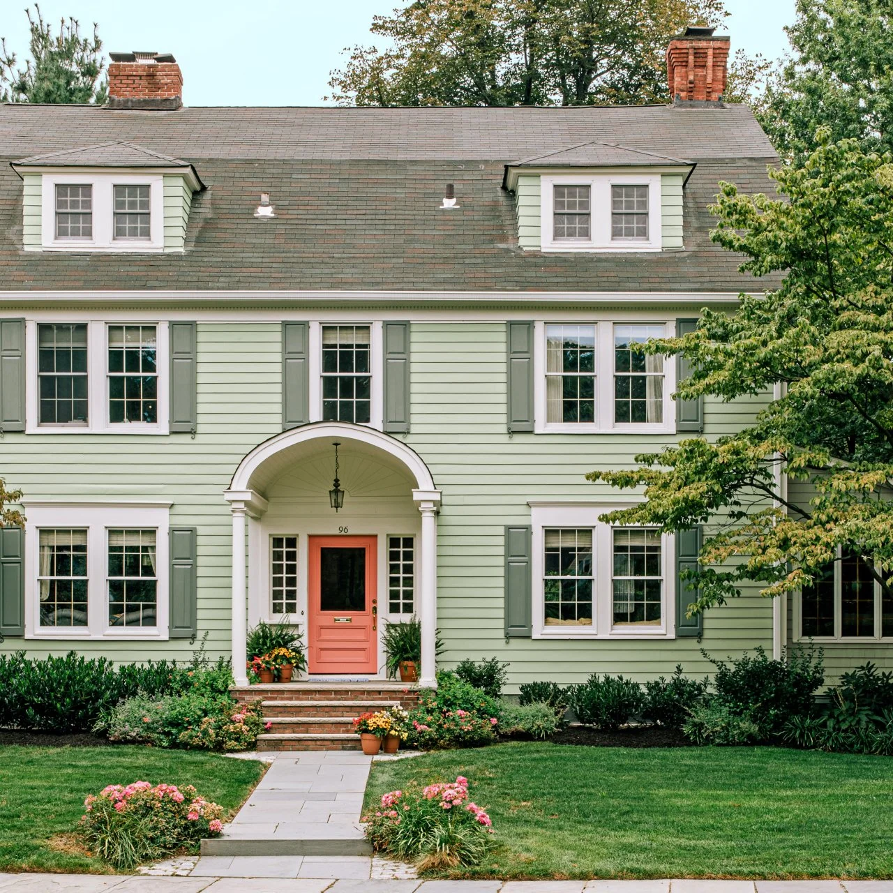 Light Green Exterior House Colors