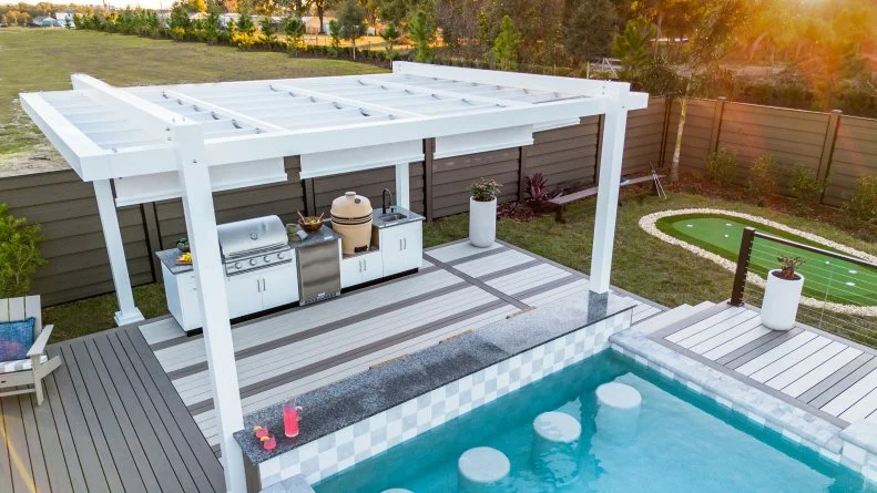 Tour the HGTV Smart Home 2026 Backyard With Pool, Outdoor Kitchen and ...