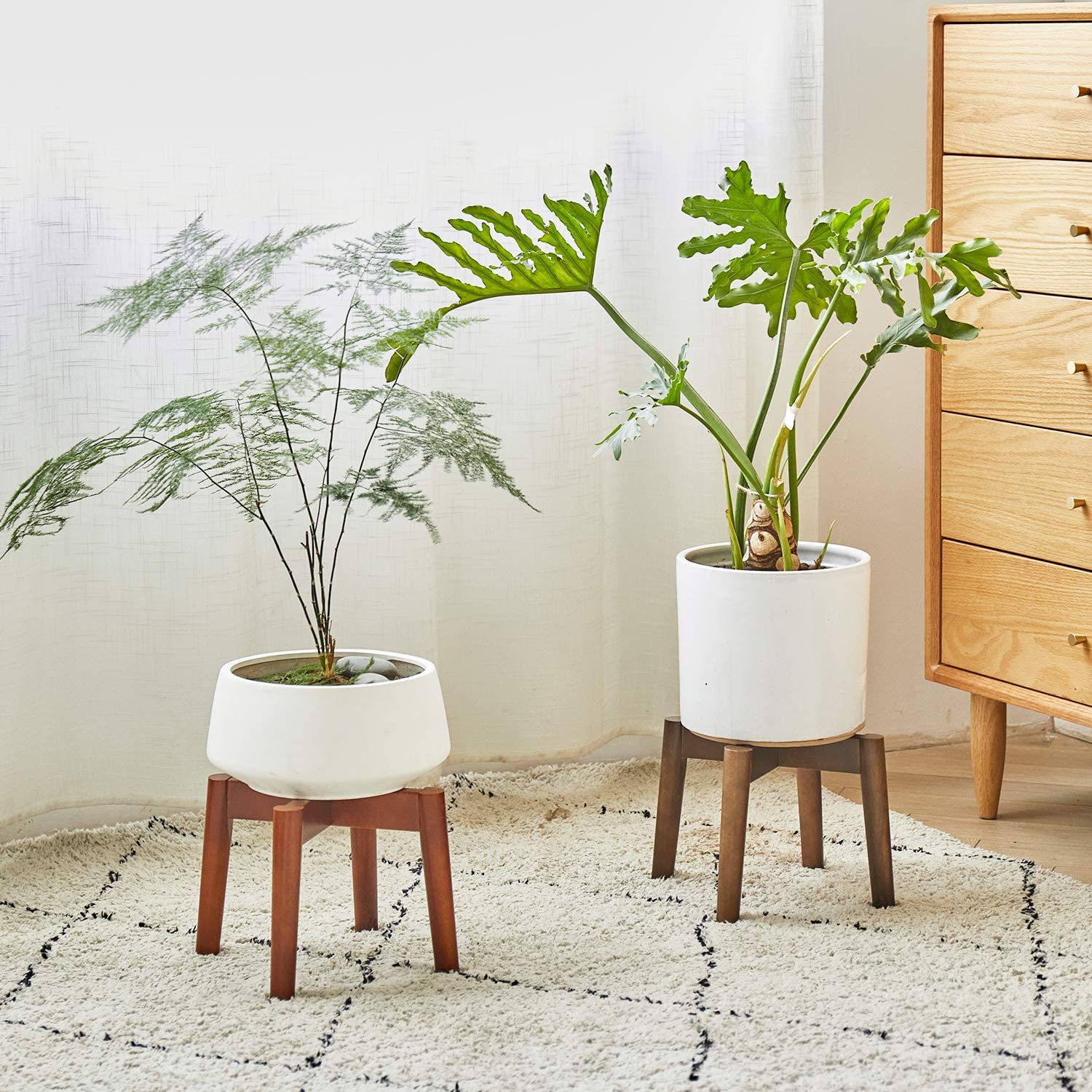 colorful plant stand wood plant holder indoor plants house plant plant ...