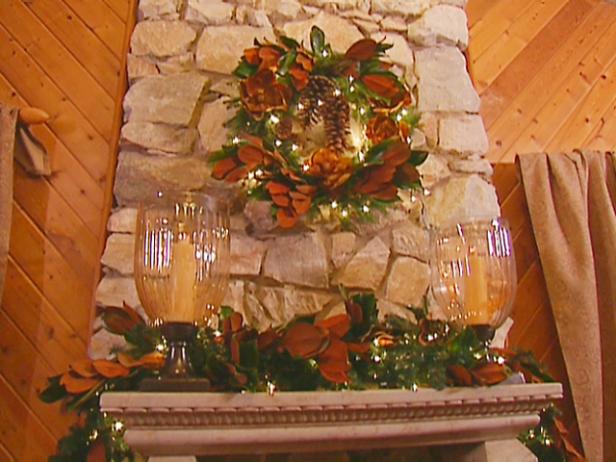 Glowing Holiday Mantels | HGTV