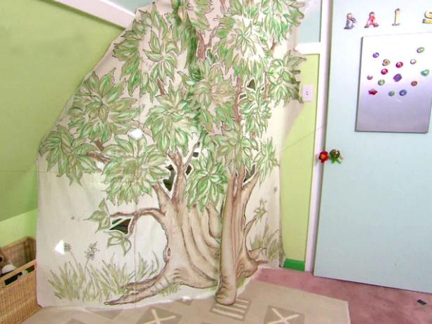 Tree-Textured Reading Nook Video | HGTV